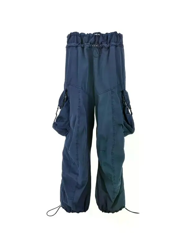 Attico Washed- Cargo Pants - Blue