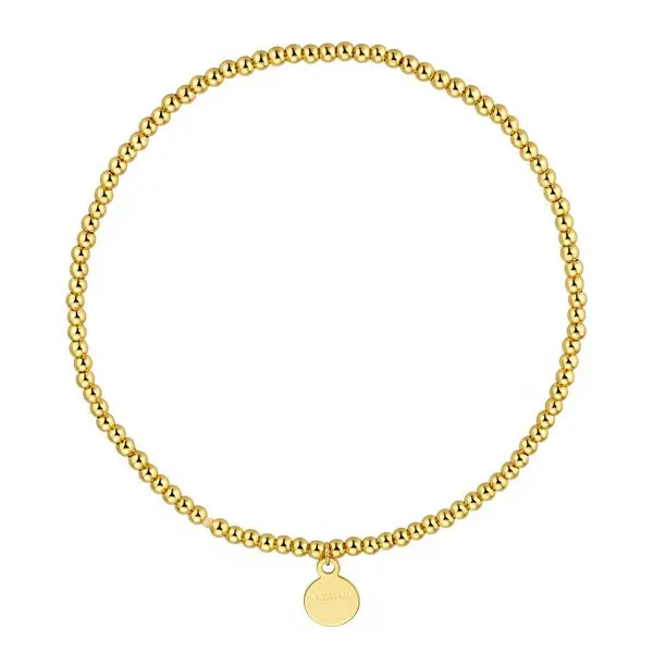 NAZZAR Mini Beaded Stretch Bracelet - Gold