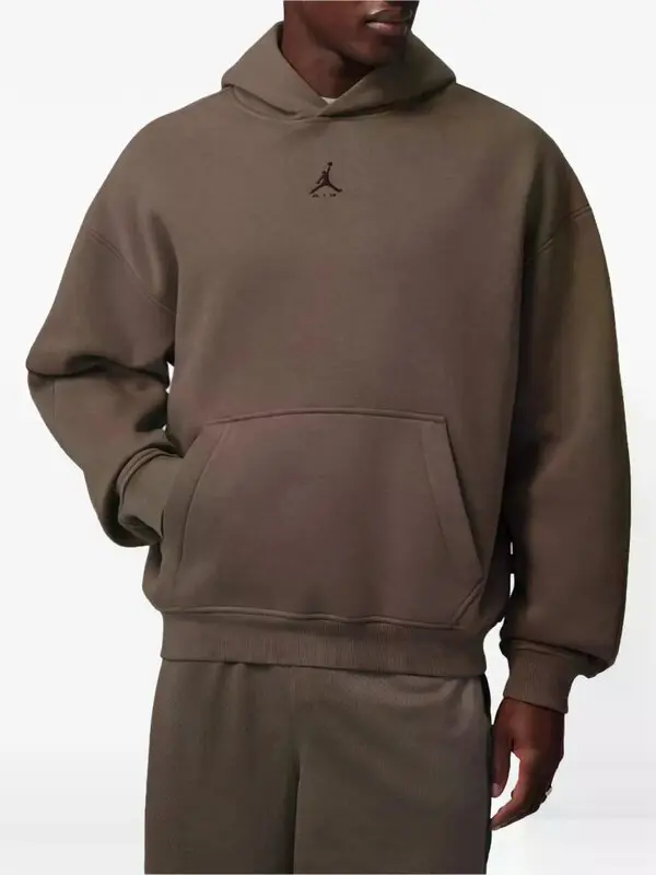 JORDAN Brooklyn Oversized Fleece Pullover Hoodie - Brown