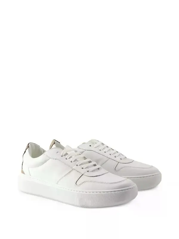 Herno Leather Panel Sneakers