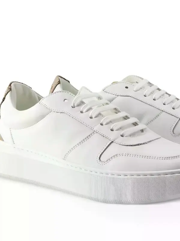 Herno Leather Panel Sneakers
