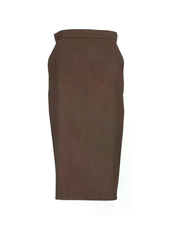Max Mara Wool Gabardine Pencil Skirt