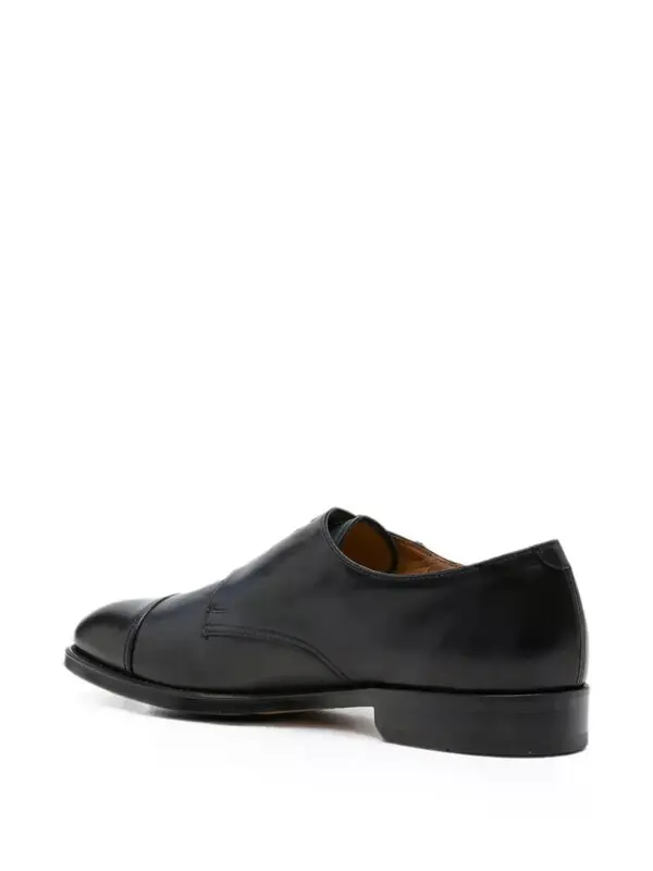DOUCAL'S Leather Double Monk Strap Shoes