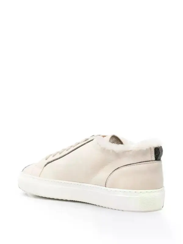 DOUCAL'S Shearling-trim Sneakers