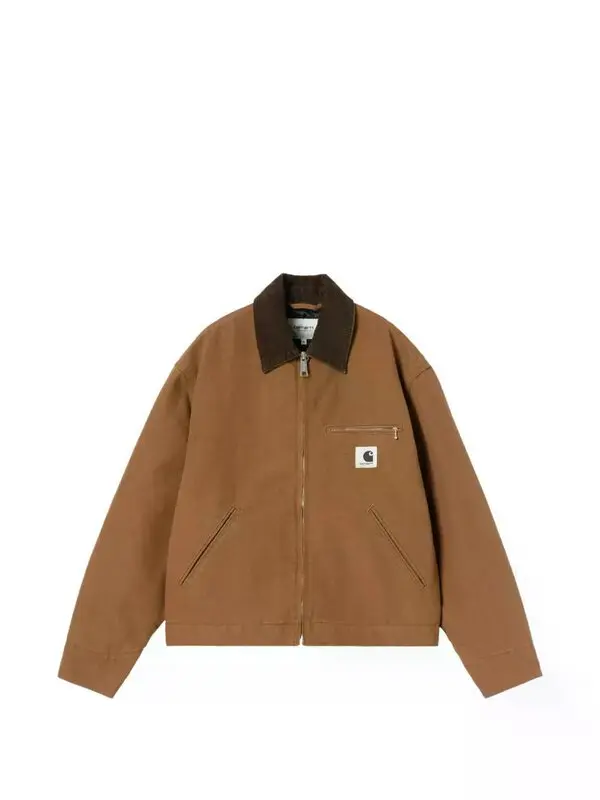 Carhartt Work In Progress Loose Fit Corduroy Collar Jacket - Brown