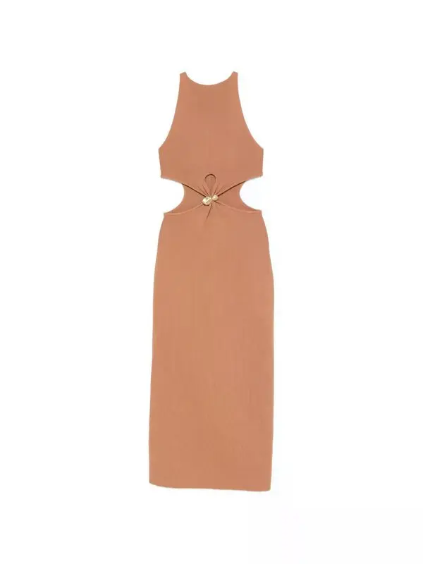 Cult Gaia Cypress Cut-out Midi Dress - Brown
