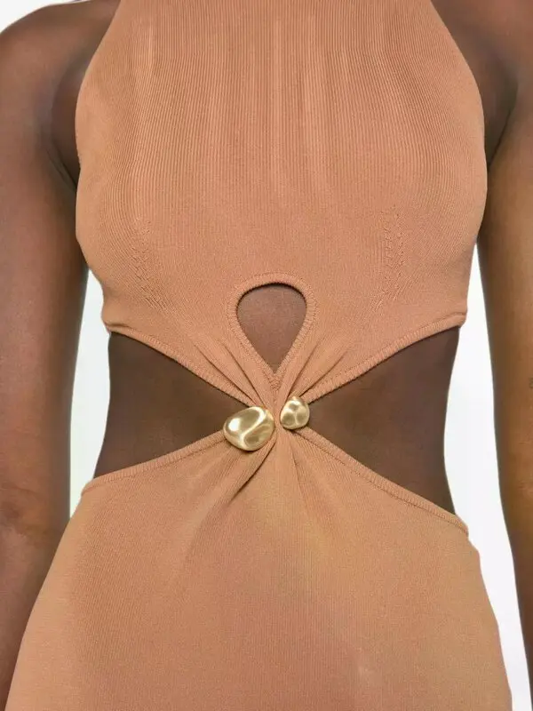 Cult Gaia Cypress Cut-out Midi Dress - Brown
