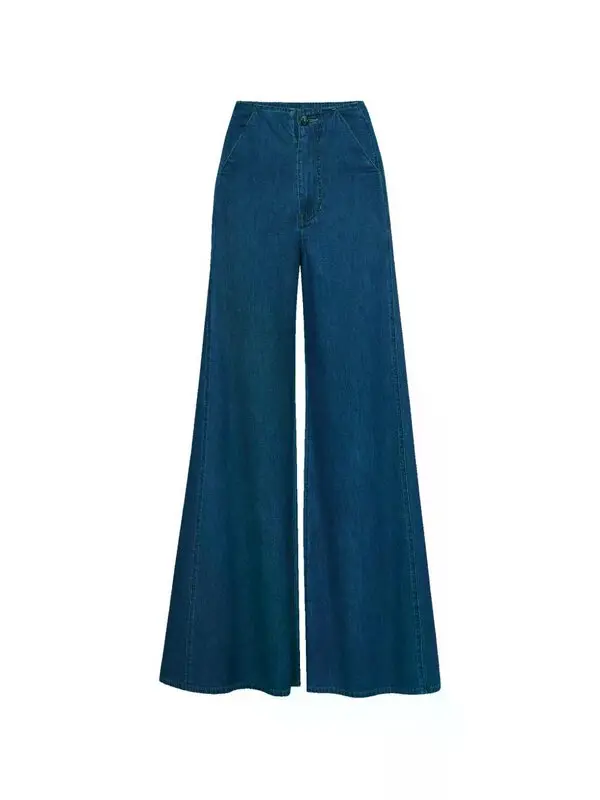 Veronica Beard Digby Wide-leg Jeans - Blue