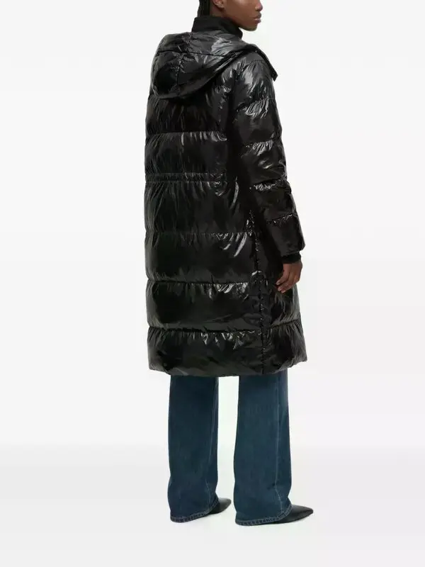 Karl Lagerfeld Long Shiny Puffer Jacket
