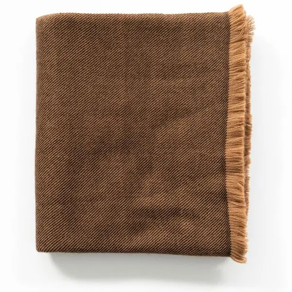 STUDIO VARIOUSLY Hay Plush Soft Twill Merino Handwoven Throw