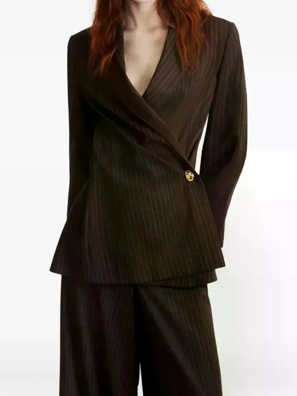 Marella Pinstripe-pattern Single-breasted Blazer