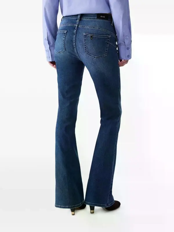 Liu Jo Bootcut Jeans With Rhinestones