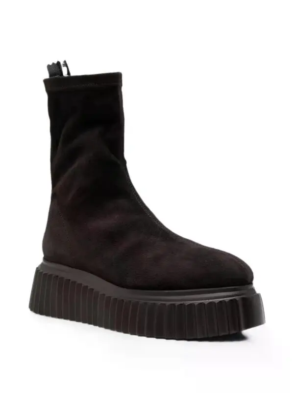 Agl Mirabel Platform-heel Ankle Boots - Brown