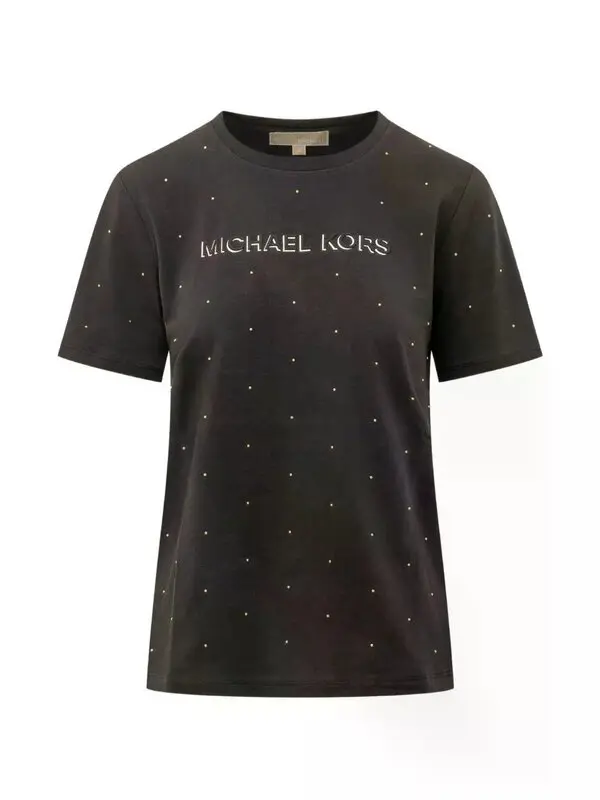Michael Kors Stud-embellished Logo-print T-shirt