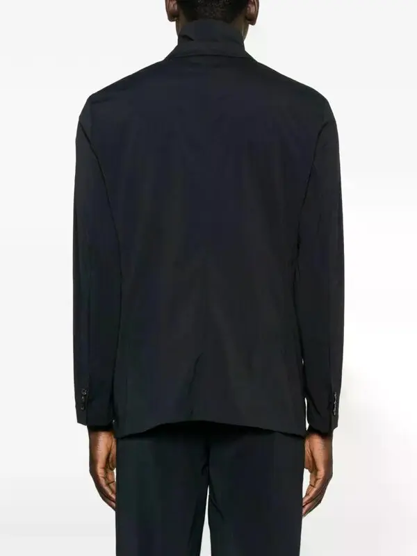 Emporio Armani Layered-effect Notched-lapel Blazer