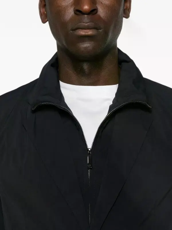 Emporio Armani Layered-effect Notched-lapel Blazer