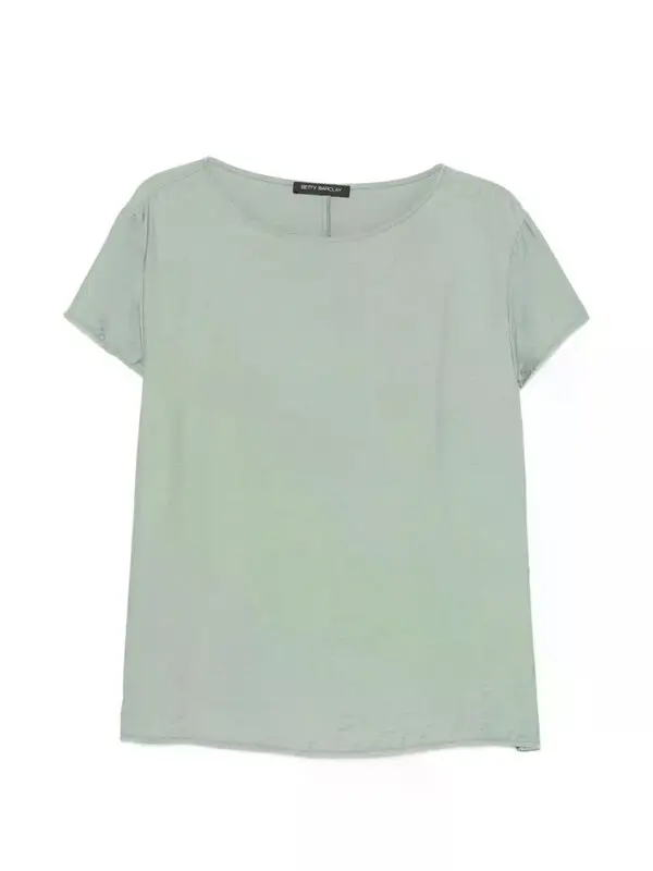 BETTY BARCLAY Textured Finish Round Neck Blouse