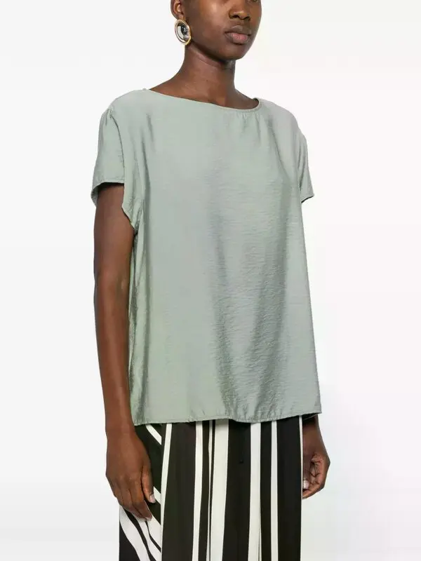 BETTY BARCLAY Textured Finish Round Neck Blouse