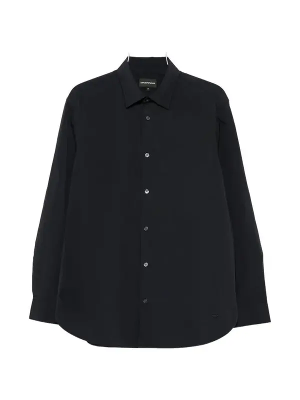 Emporio Armani Button-up Long-sleeve Shirt - Blue