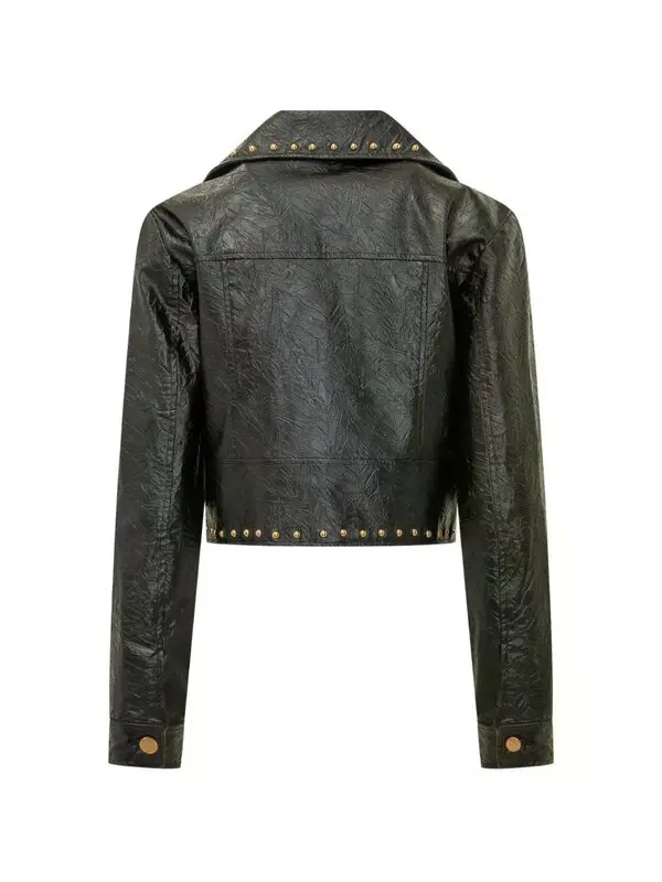 Michael Kors Crinkled Studded Jacket