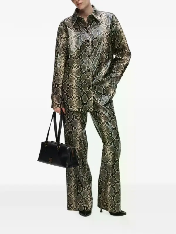 Karl Lagerfeld K/autograph Elongated Bowling Bag - Black