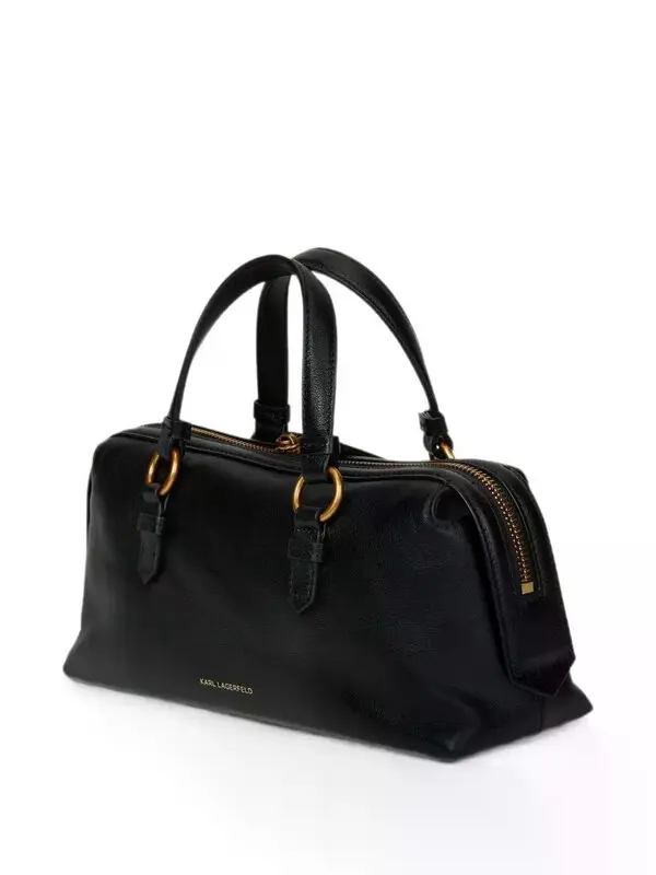 Karl Lagerfeld K/autograph Elongated Bowling Bag - Black
