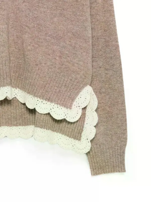 THE GARMENT Como Crochet-trim V-neck Sweater