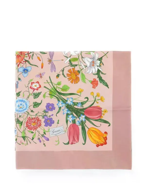 Gucci Printed Silk Twill Carr