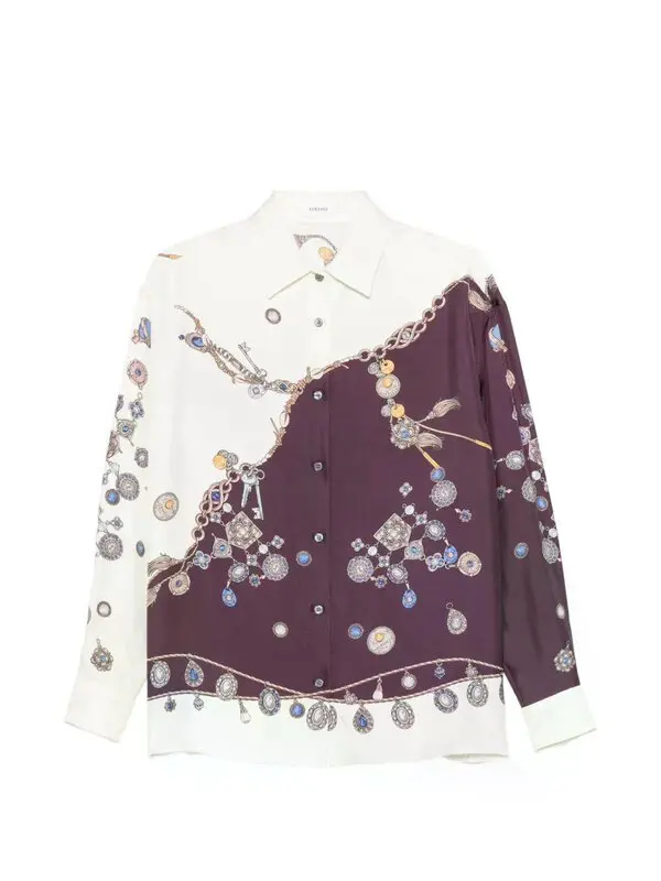 Versace Printed Silk Shirt