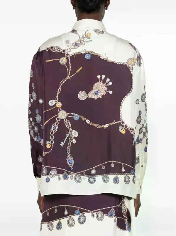 Versace Printed Silk Shirt