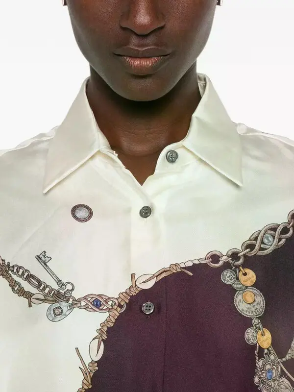 Versace Printed Silk Shirt
