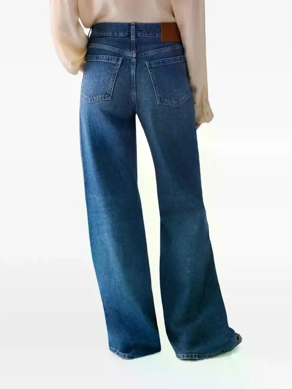 Liu Jo High Waist Flare Jeans With Lace Detail