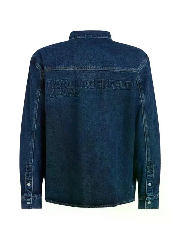 Karl Lagerfeld Logo Denim Overshirt