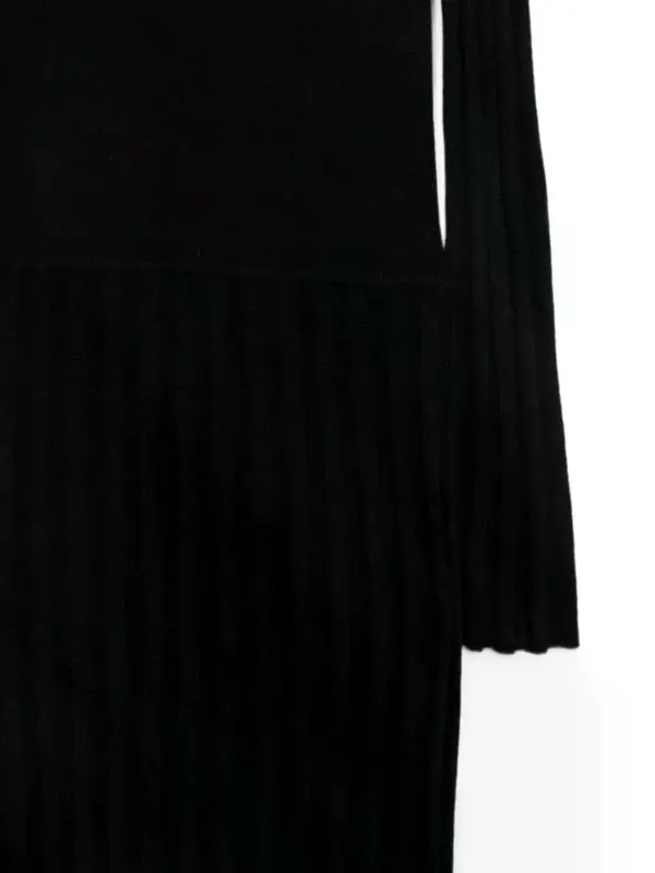 LISA YANG Ribbed-knit Long-sleeve Maxi Dress