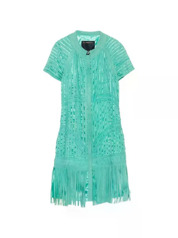 Roberto Cavalli 2000s Fringed Mini Dress