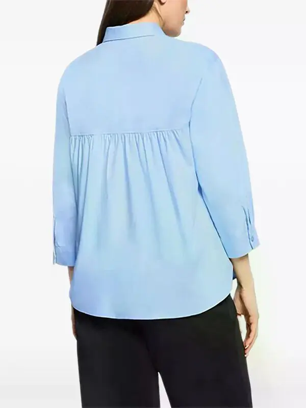 BETTY BARCLAY Gathered-back Classic-collar Shirt