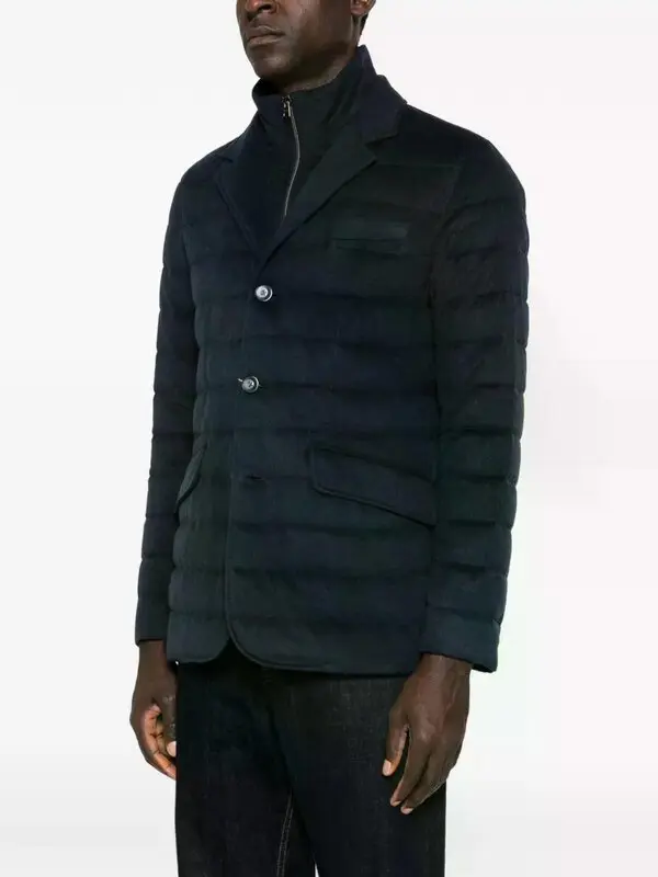 Herno Layered-effect Padded Jacket - Blue