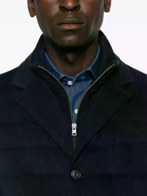 Herno Layered-effect Padded Jacket - Blue