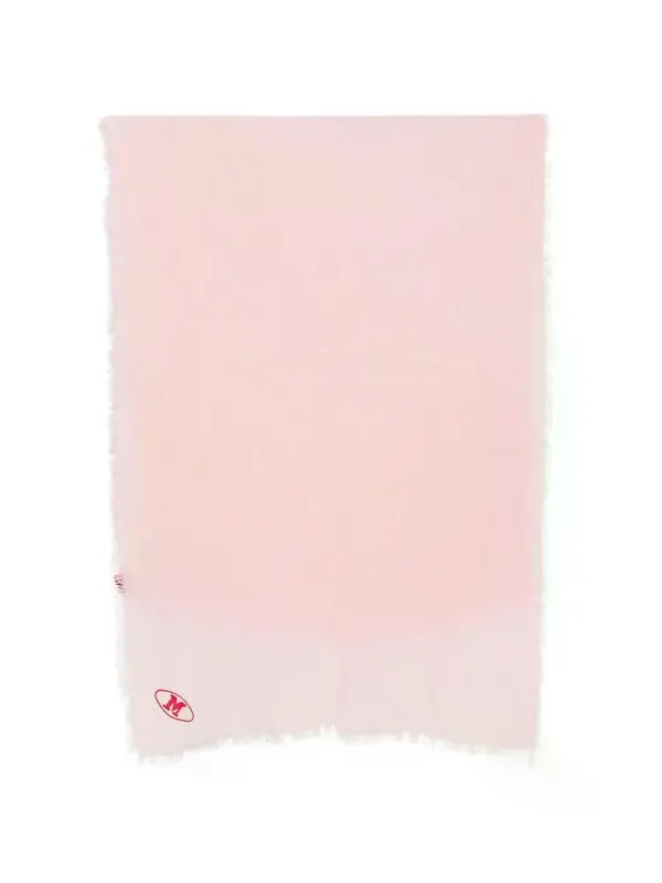 Missoni Logo-embroidered Frayed Scarf