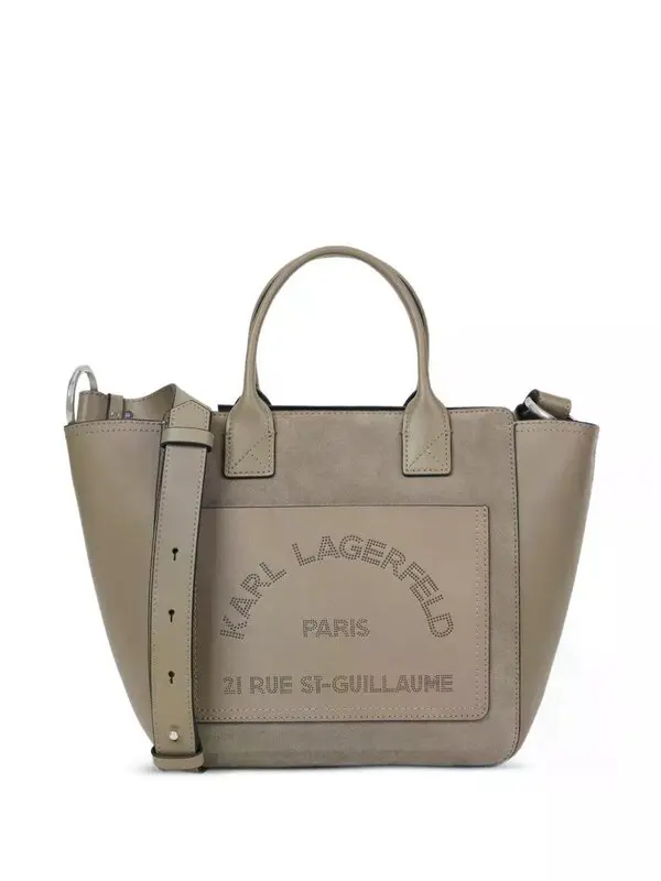 Karl Lagerfeld Small K/daily Suede Tote Bag - Grey