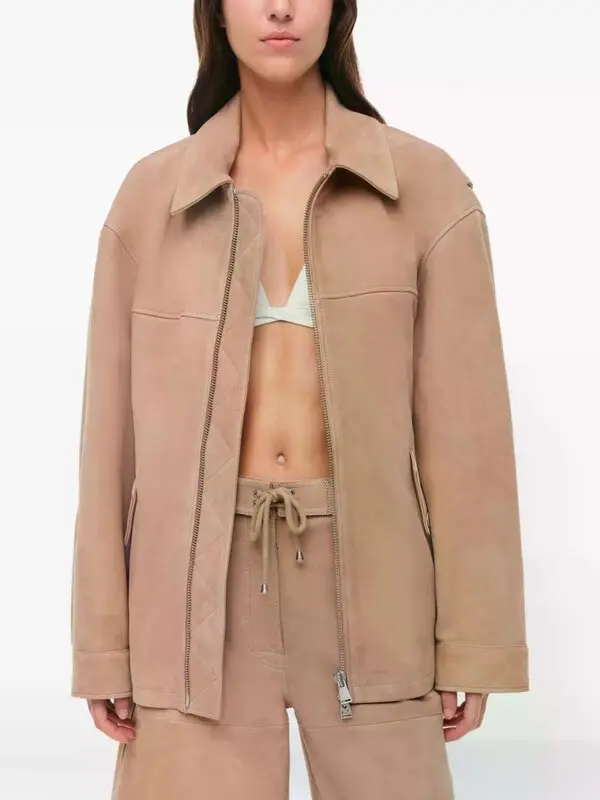 Simkhai Aslan Suede Leather Jacket