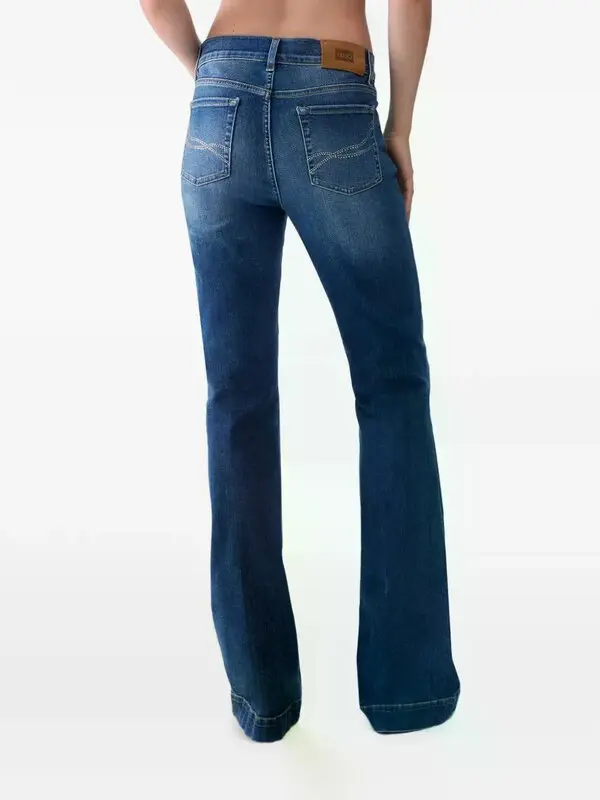 Liu Jo Flare Jeans With Rhinestones