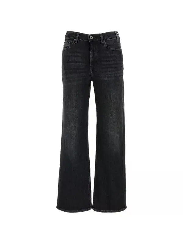 Ag Faded-effect Wide-leg Jeans