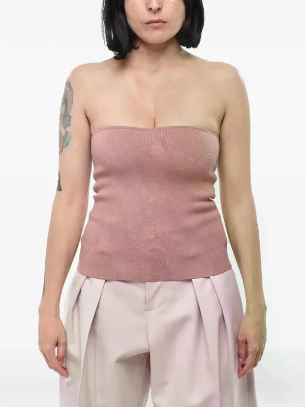 SUPER BLOND Knitted Bandeau Top