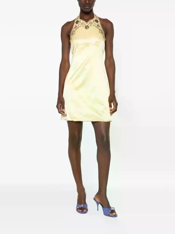Versace Embellished Mini Dress