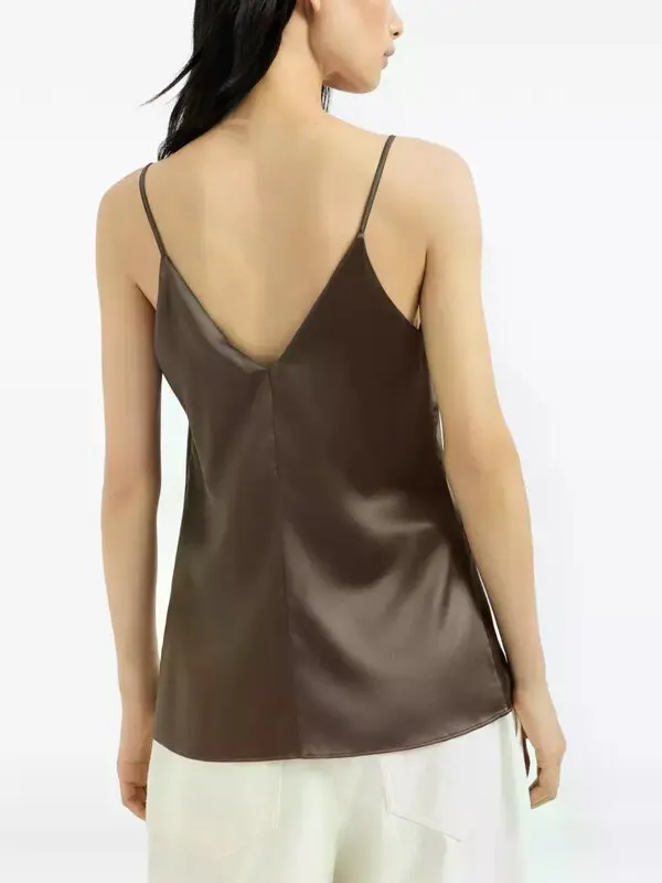 Brunello Cucinelli Stretch Silk Satin Camisole