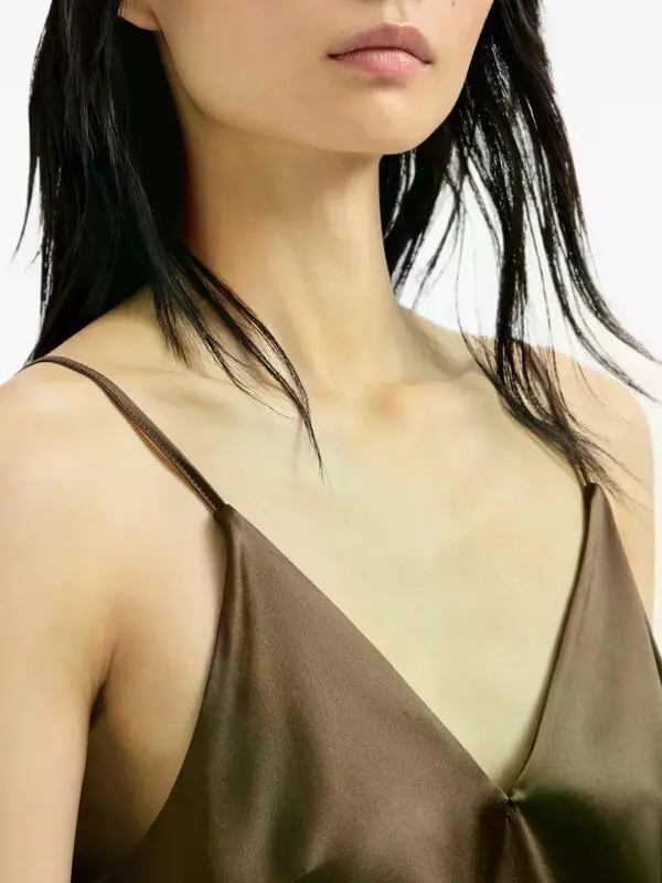 Brunello Cucinelli Stretch Silk Satin Camisole