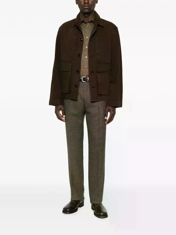 Etro Geometric-print Long-sleeve Shirt