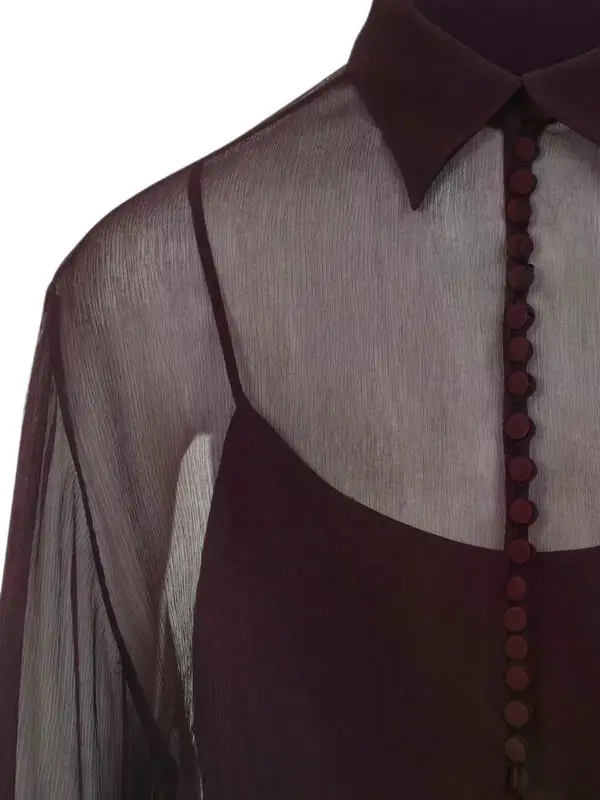 Ermanno Scervino Sheer Silk Blouse