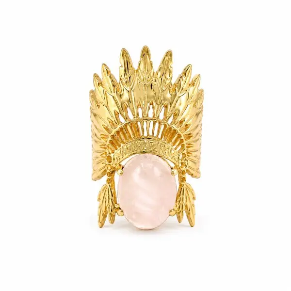 POUPETTENYC Crown Ring Pink Quartz